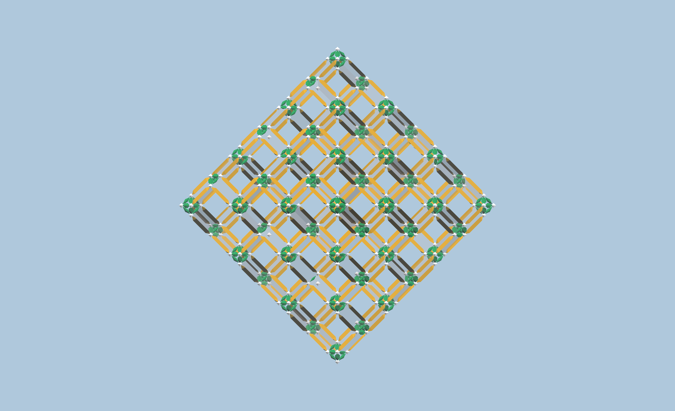 Tubular Diamond Lattice